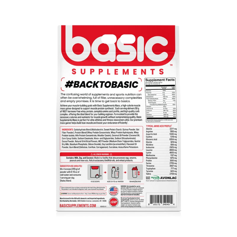 Basic Supplements Mass - Fit Nutrition Australia